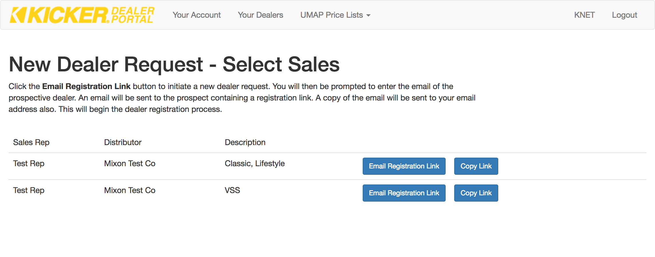 Distributor Registration
