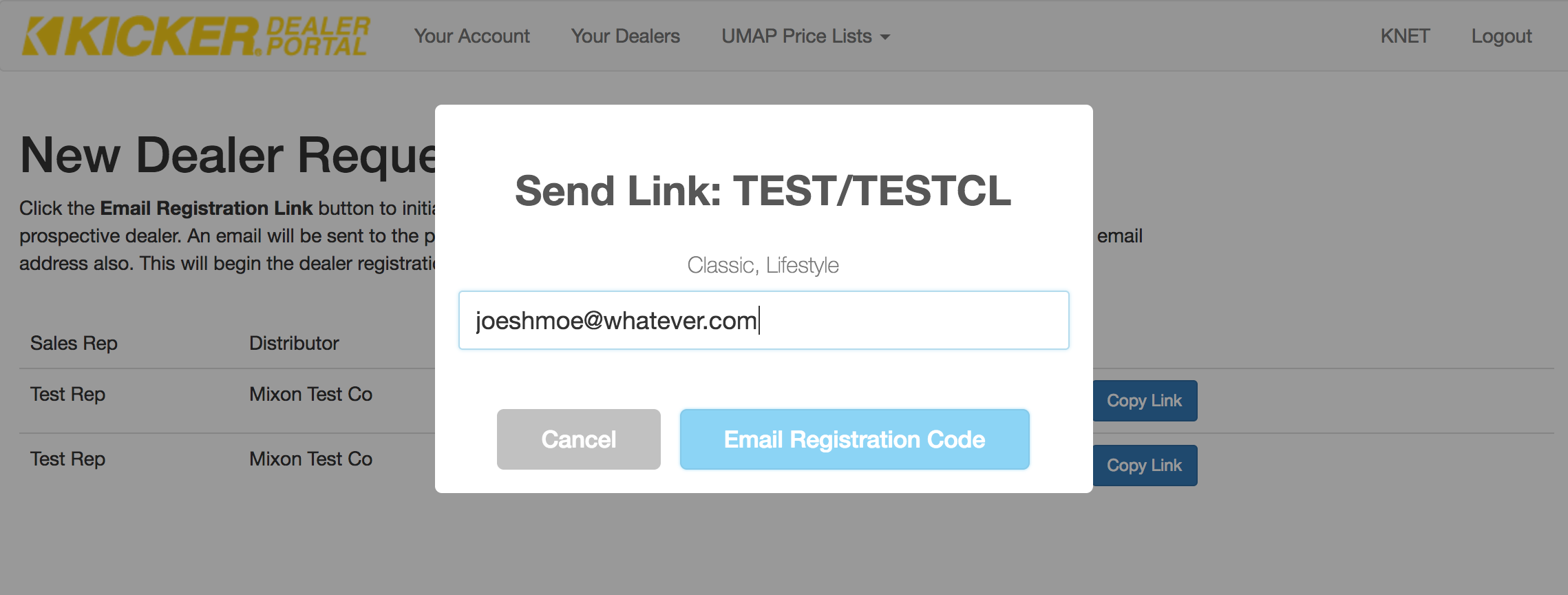 Distributor Registration
